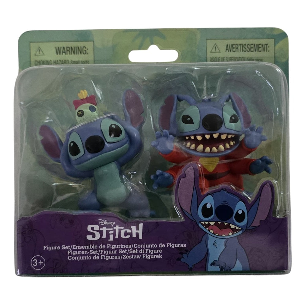 מארז 2 דמויות סטיץ' עם קראמפ וסטיץ' חייזר 7.5 ס"מ | Disney Lilo & Stit – פלאנט איקס | Planet X