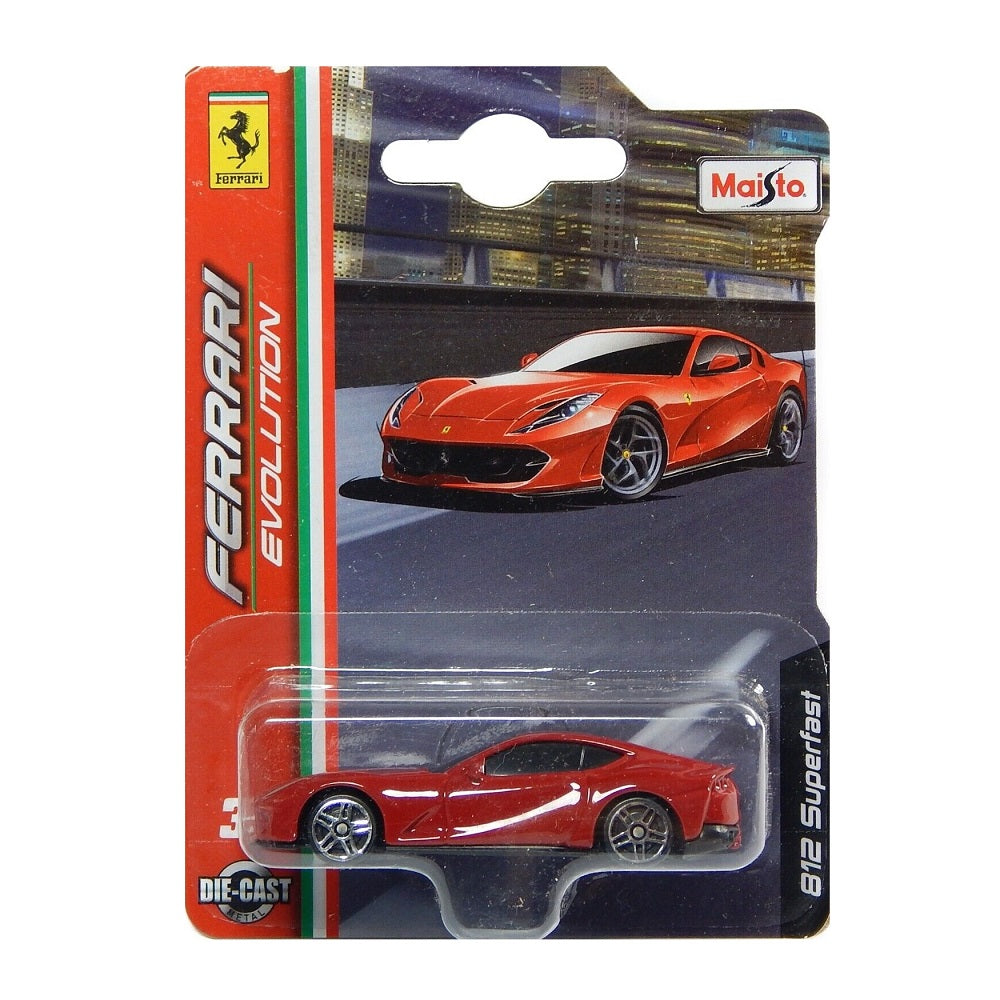 דגם מכונית פרארי 812 סופר פאסט אדומה | Ferrari 812 Superfast Red 1:64 ...