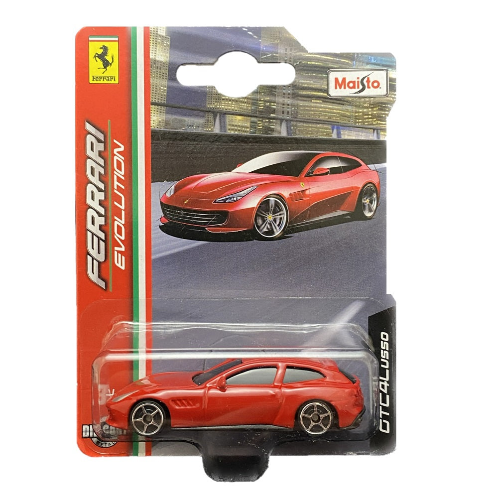 דגם מכונית פרארי GTC4 לוסו אדומה | Red GTC4 Lusso Ferrari 1:64 Maisto ...